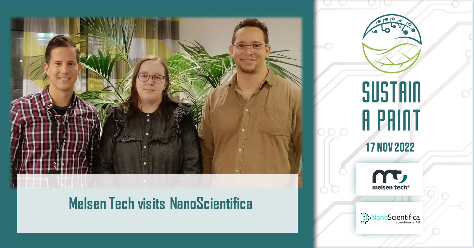 Melsen Tech visits Nanoscicentifica Scandinavia - Sustainaprint.eu