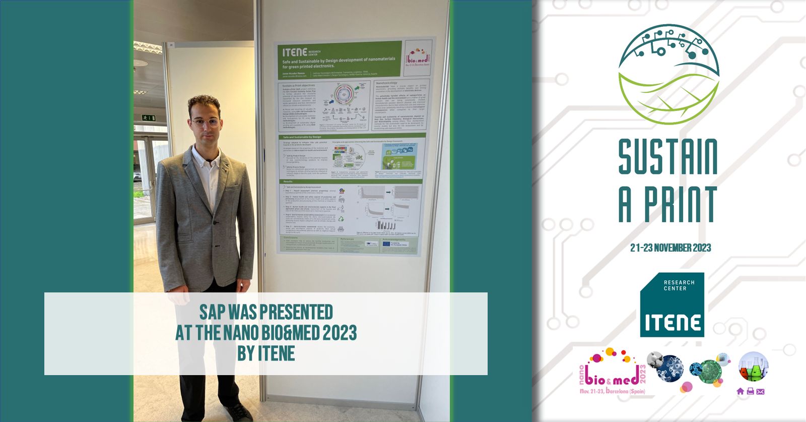 ITENE represented SaP at NanoBioMed 2023 in Barcelona - Sustainaprint.eu